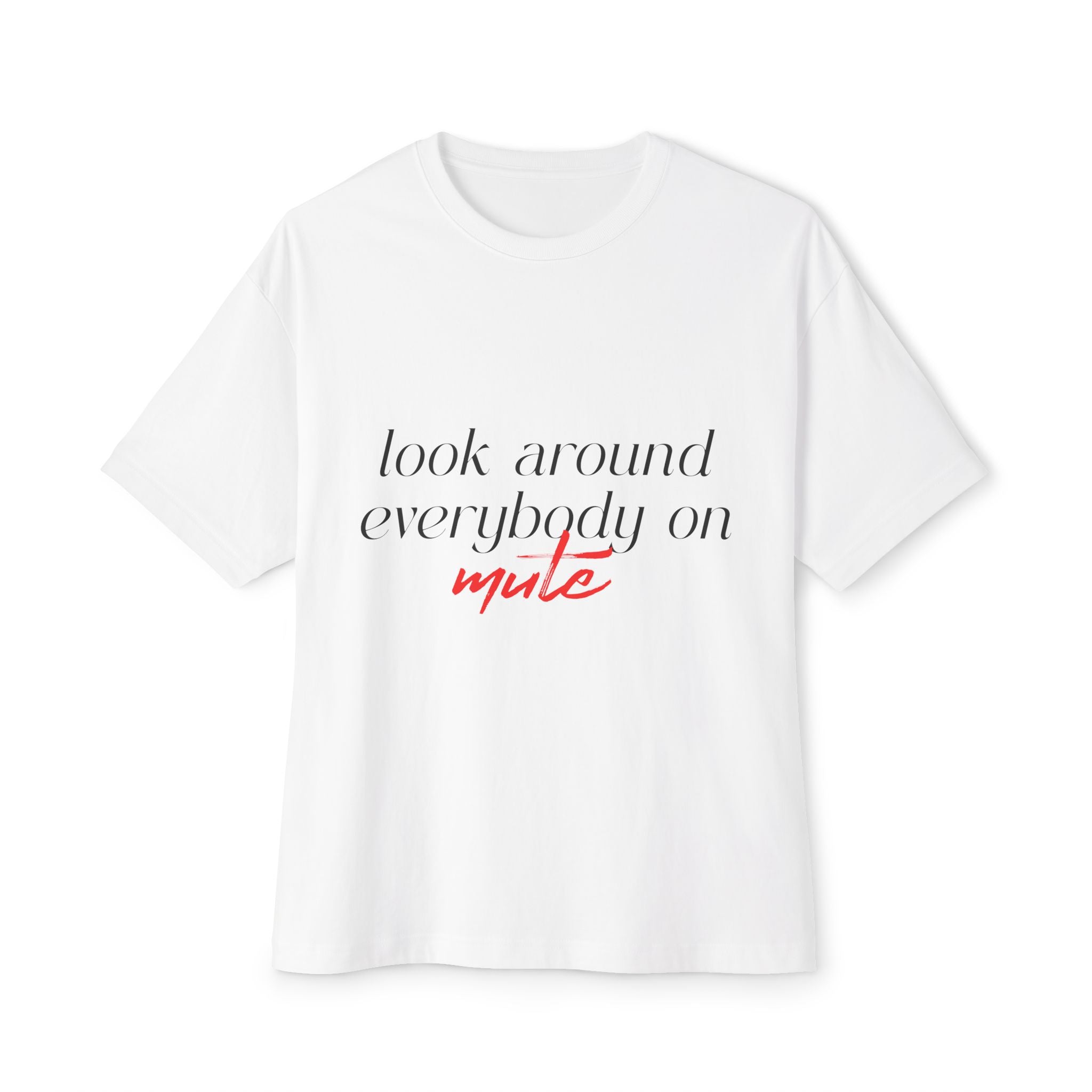 Muted World Unisex Oversized Boxy Tee – snazzymerch