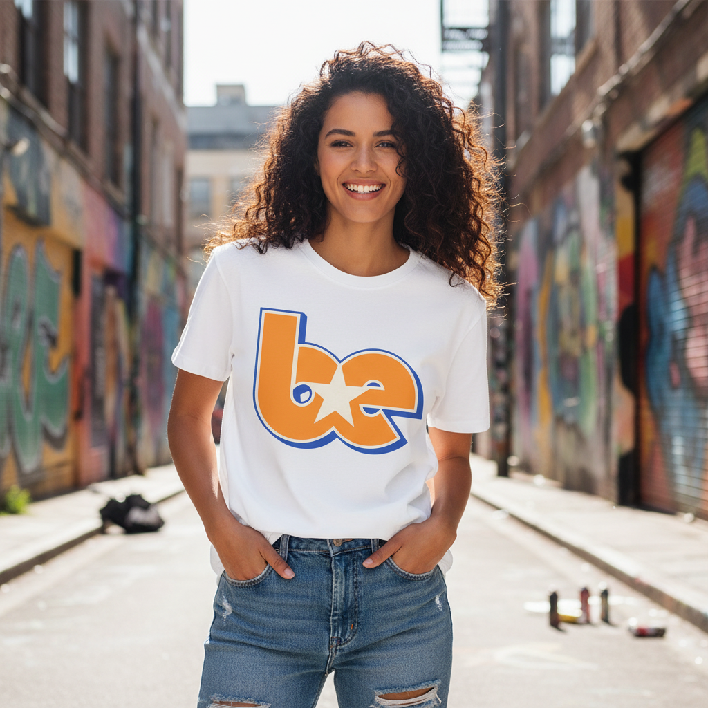 BE Star Retro Oversized Tee... – snazzymerch